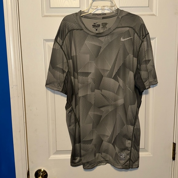 Nike | Shirts | Nike Peo Combat Hypercool Grey Short Sleeve Shirt ...
